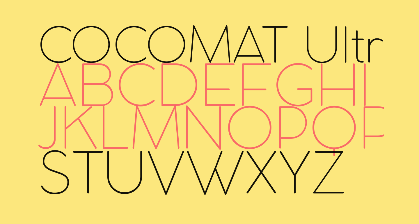 COCOMAT UltraLight free Font - What Font Is