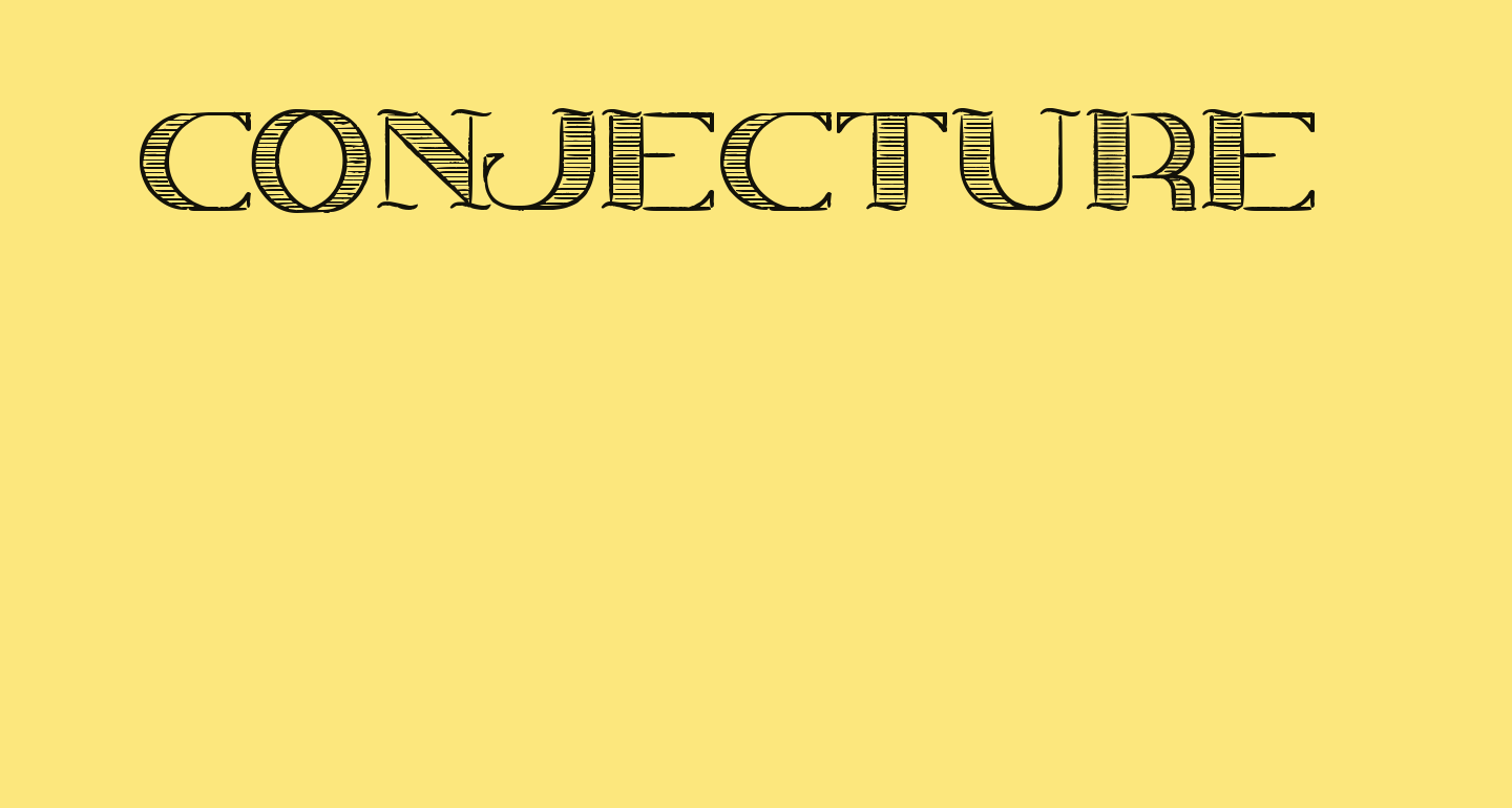 CONJECTURE free Font - What Font Is