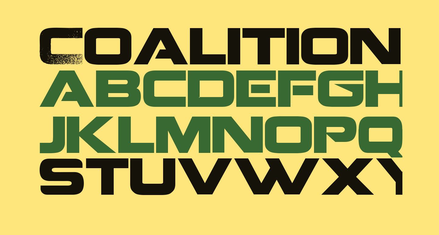 Coalition free Font - What Font Is
