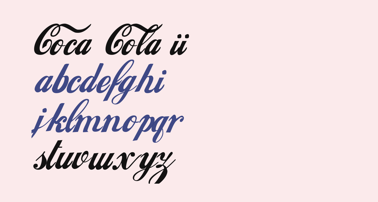 Coca Cola ii free Font - What Font Is