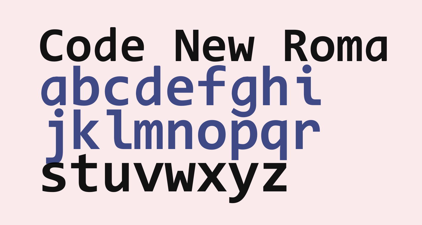 Code New Roman Bold free Font - What Font Is