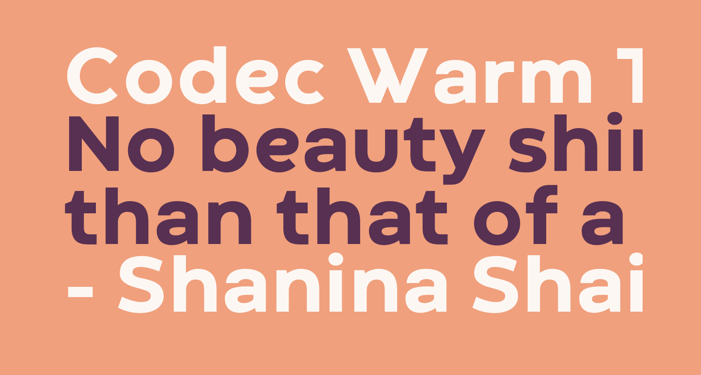 Codec Warm Trial ExtraBold free Font - What Font Is