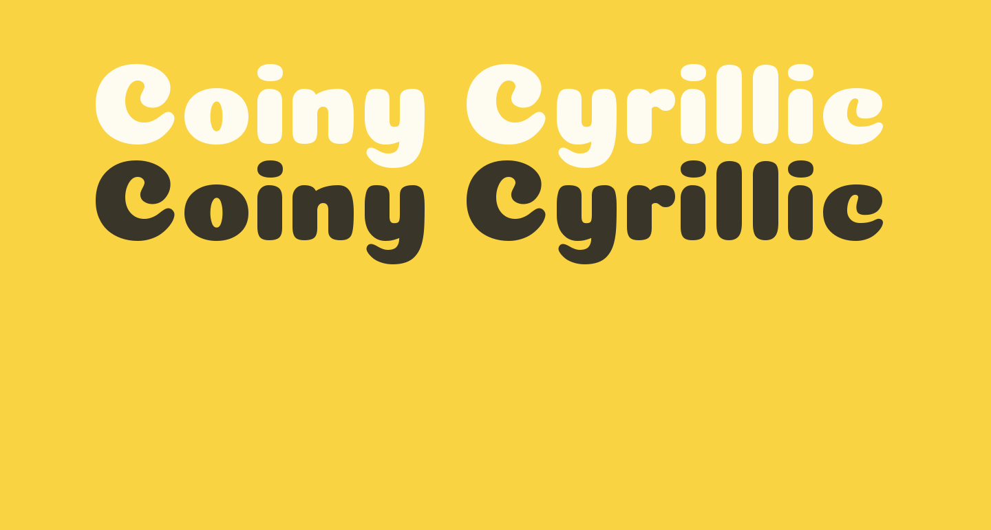 Coiny Cyrillic free Font - What Font Is
