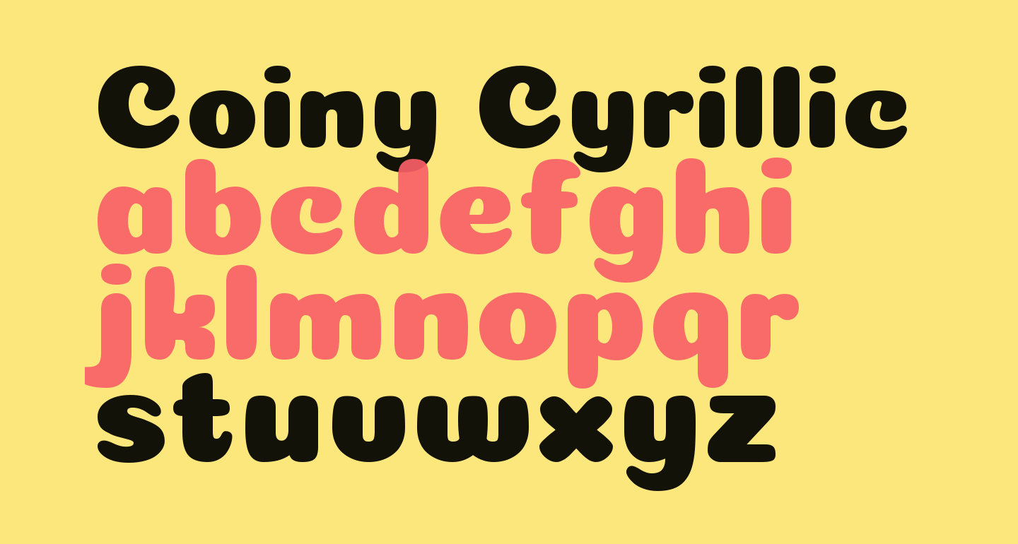 Coiny Cyrillic free Font - What Font Is
