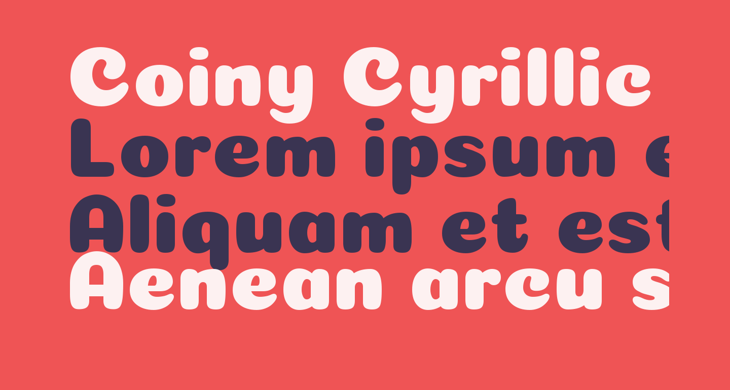 Coiny Cyrillic free Font - What Font Is