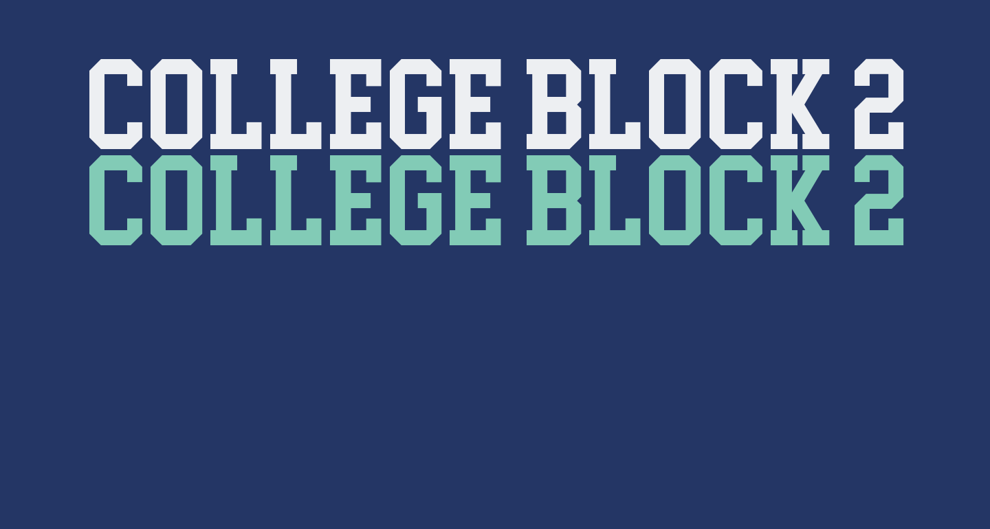College Block 2.0 free Font - What Font Is