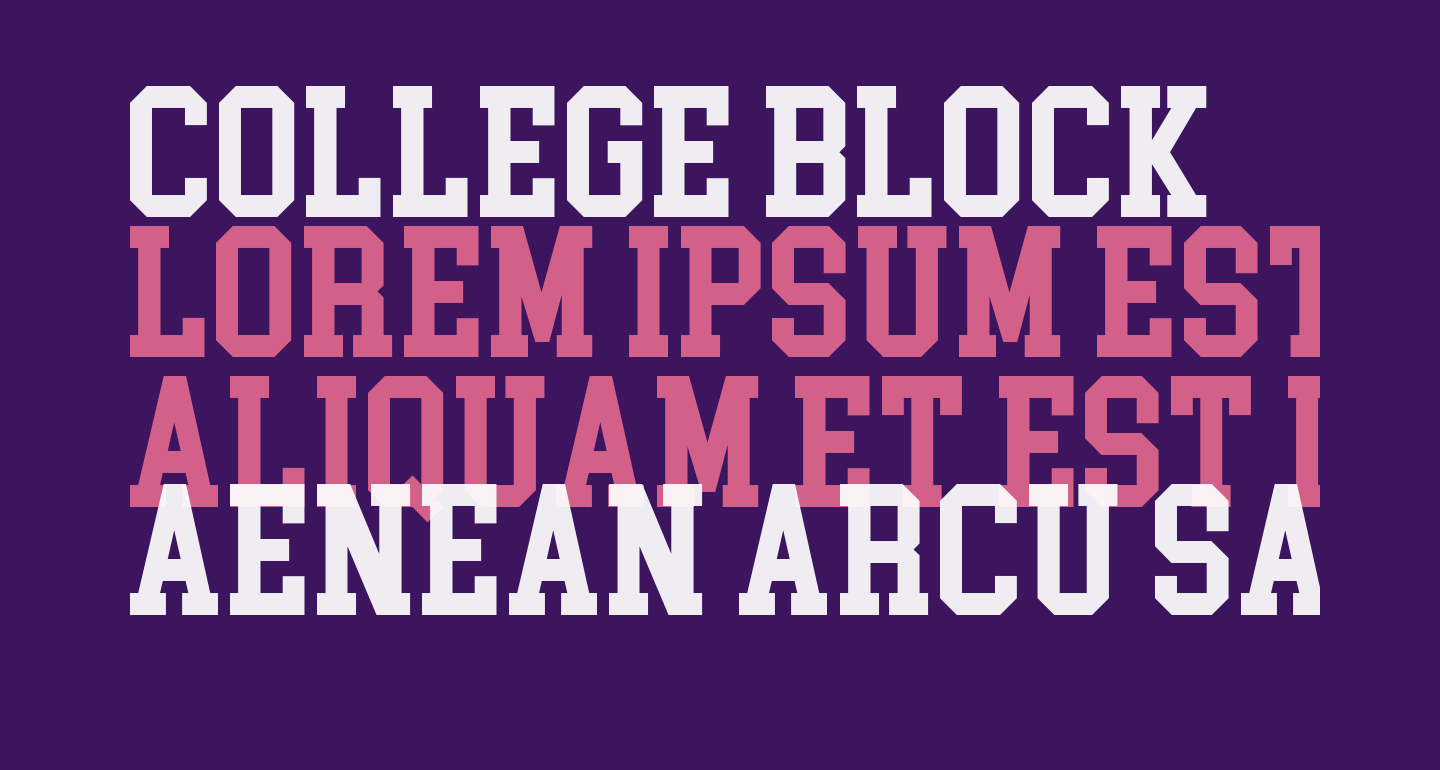 College Block free Font - What Font Is