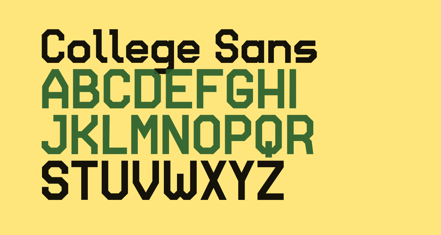 College Sans free Font - What Font Is
