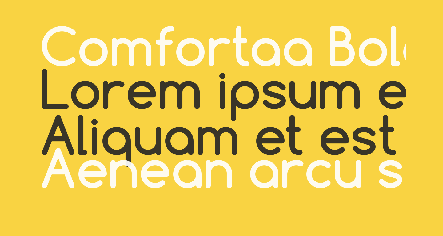Comfortaa Bold free Font - What Font Is