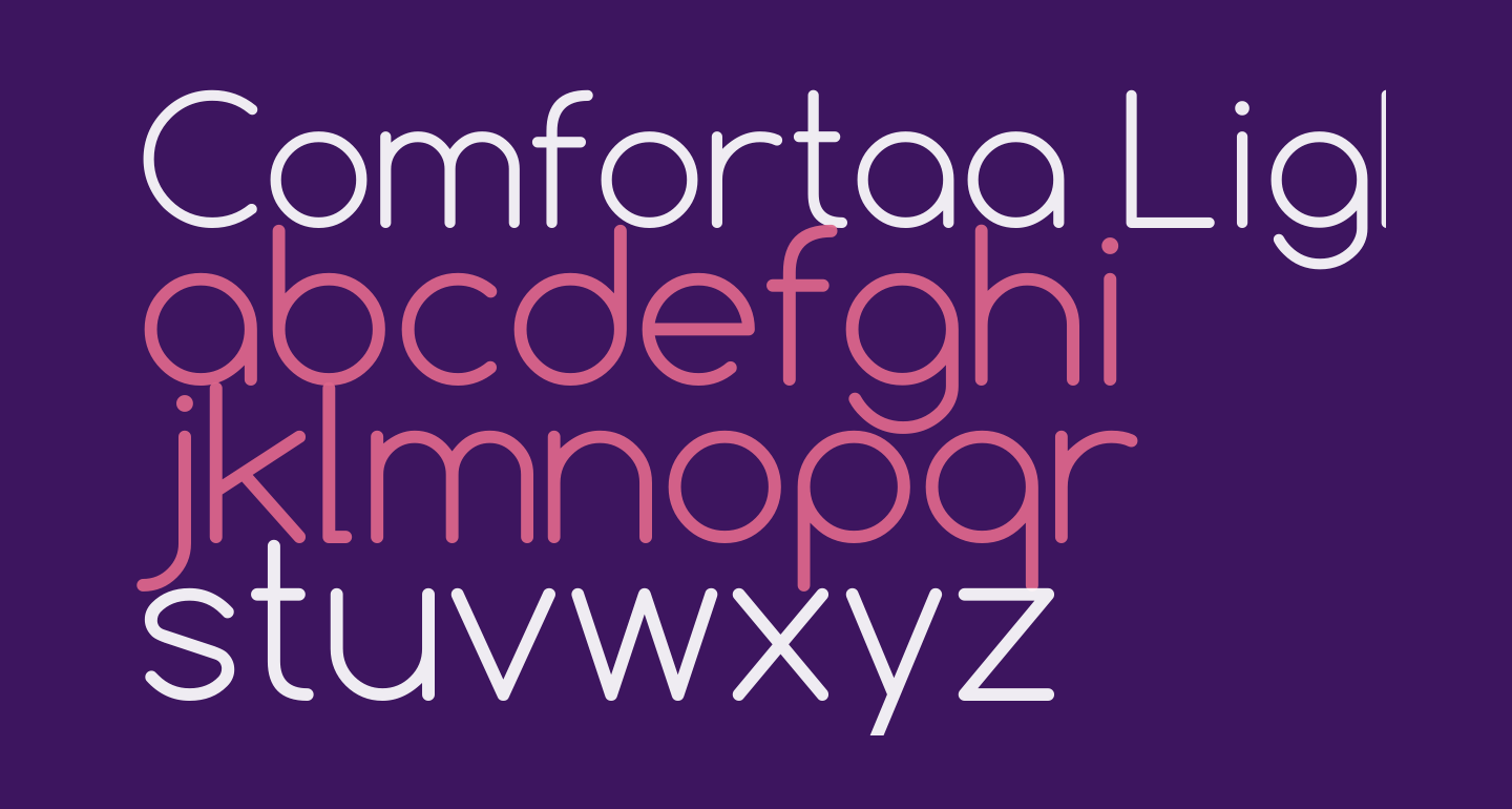 Comfortaa Light free Font - What Font Is