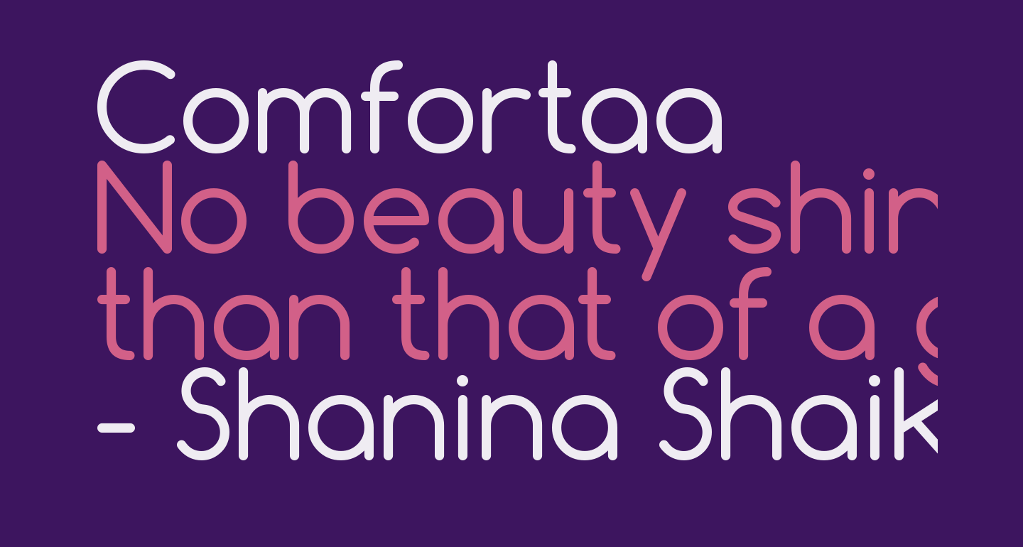 Comfortaa free Font - What Font Is