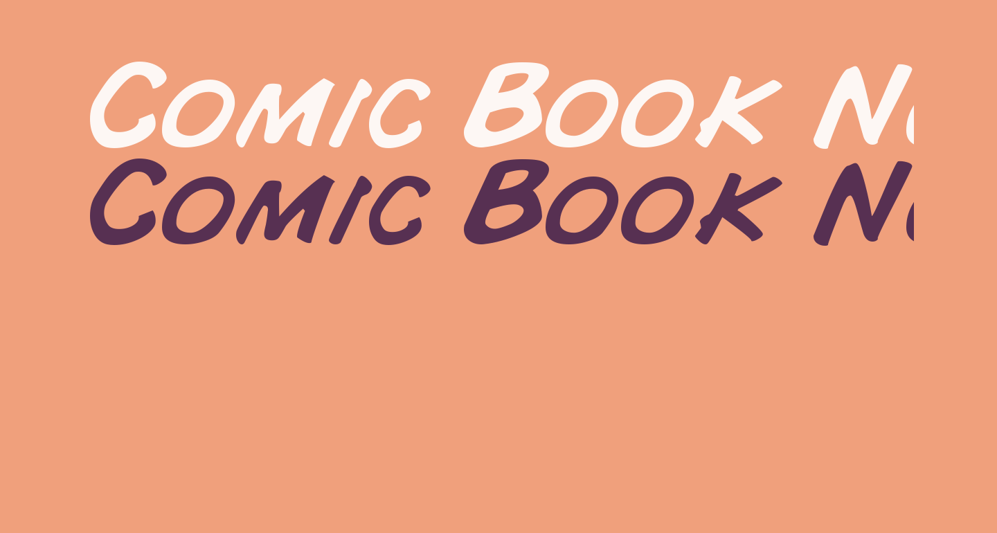 Comic Book Normal free Font - What Font Is