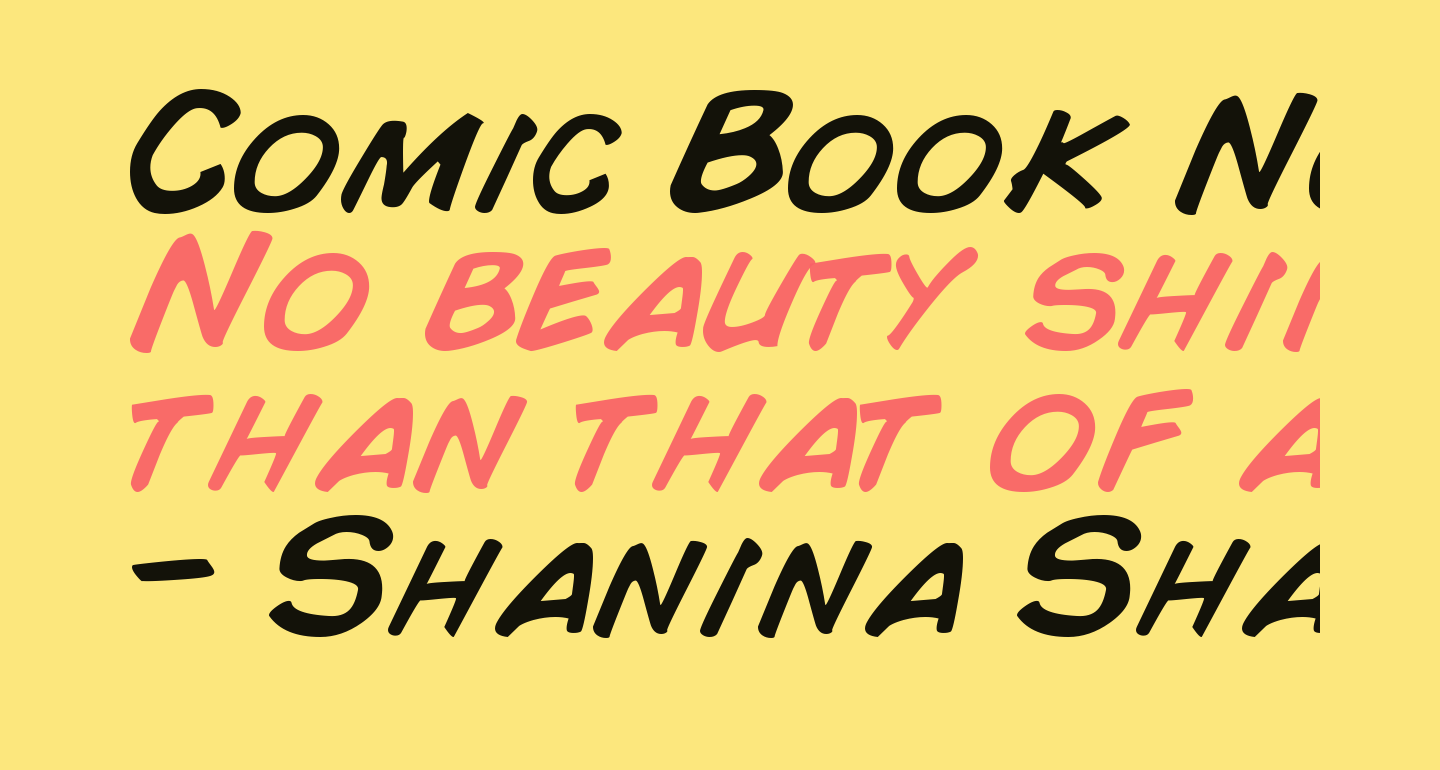 Comic Book Normal free Font - What Font Is