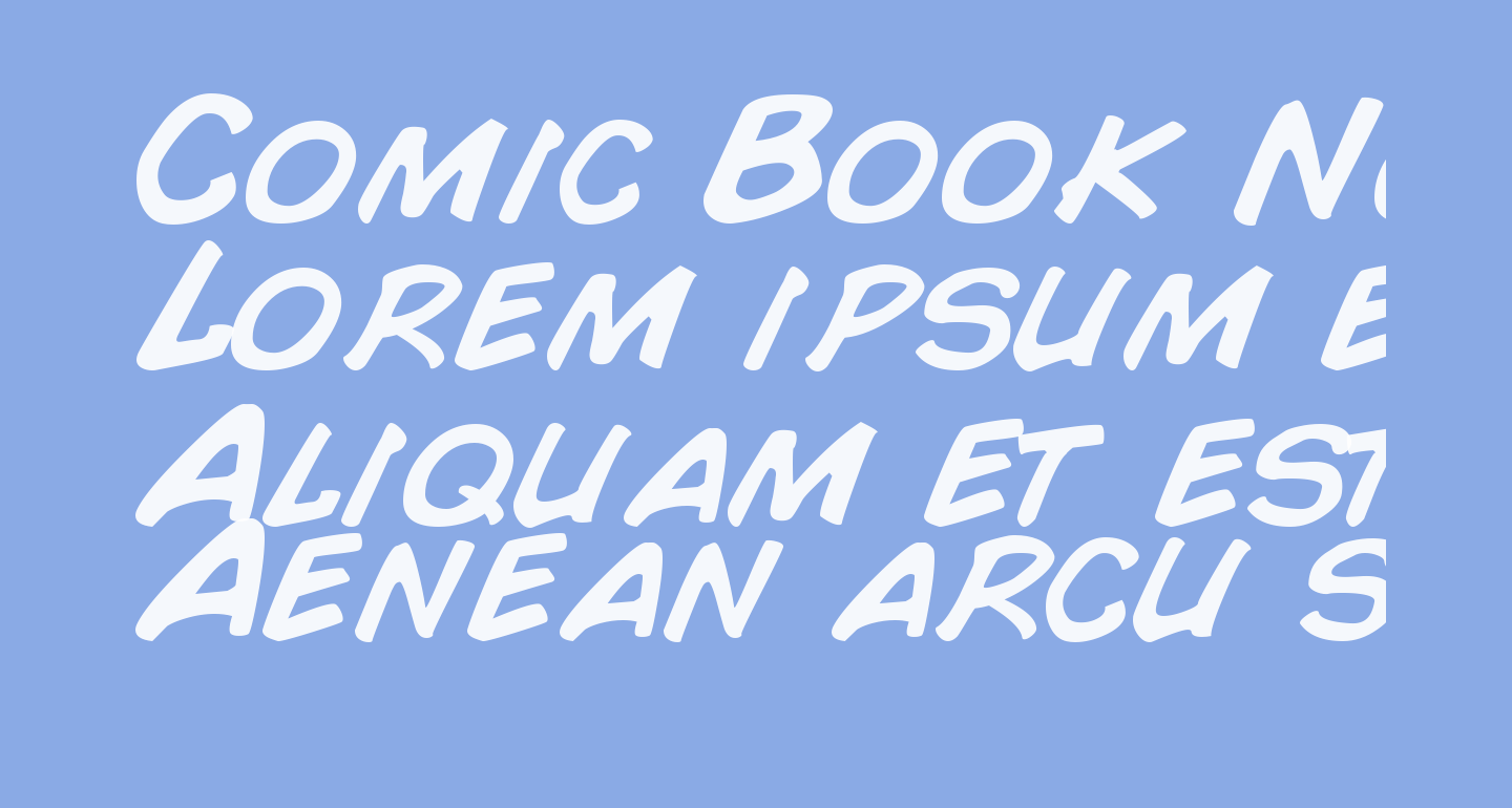 Comic Book Normal free Font - What Font Is