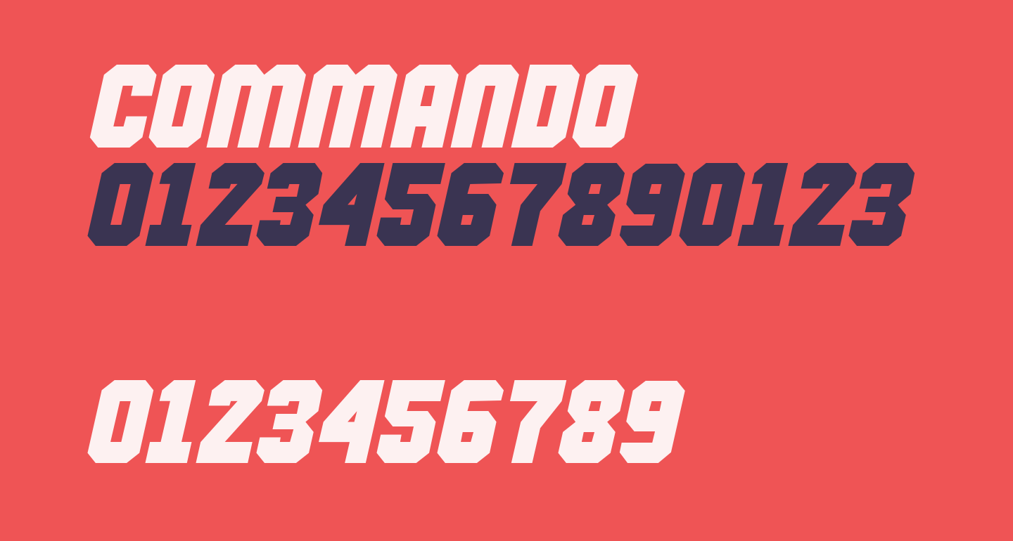 Commando free Font - What Font Is