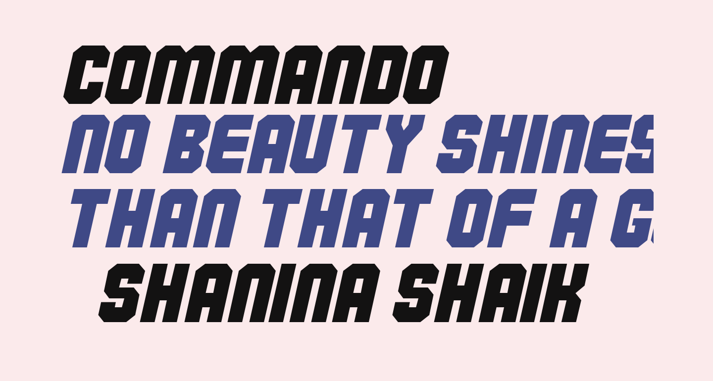 Commando free Font - What Font Is