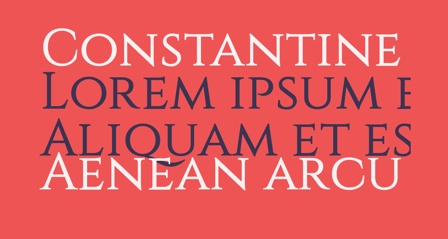 Constantine free Font - What Font Is