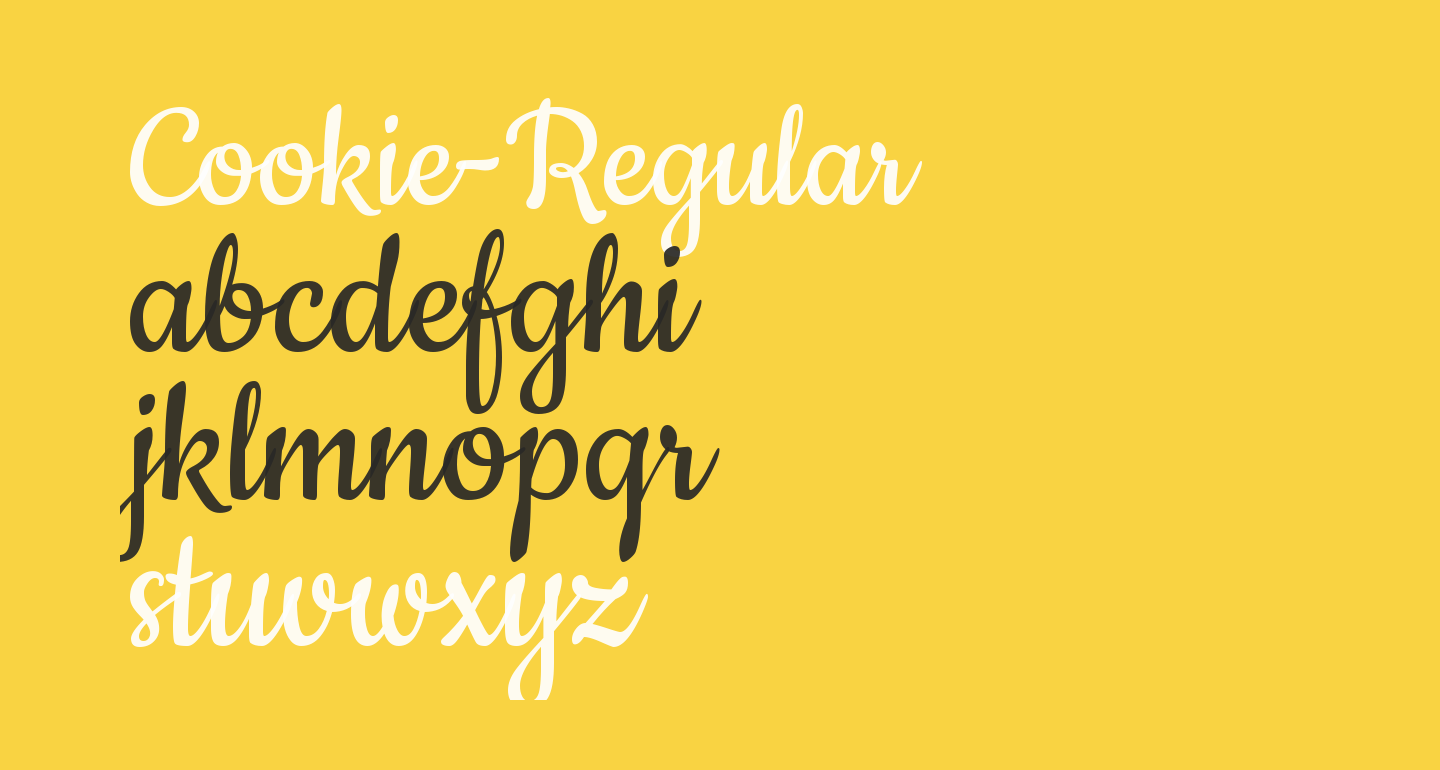 Cookie-Regular free Font - What Font Is