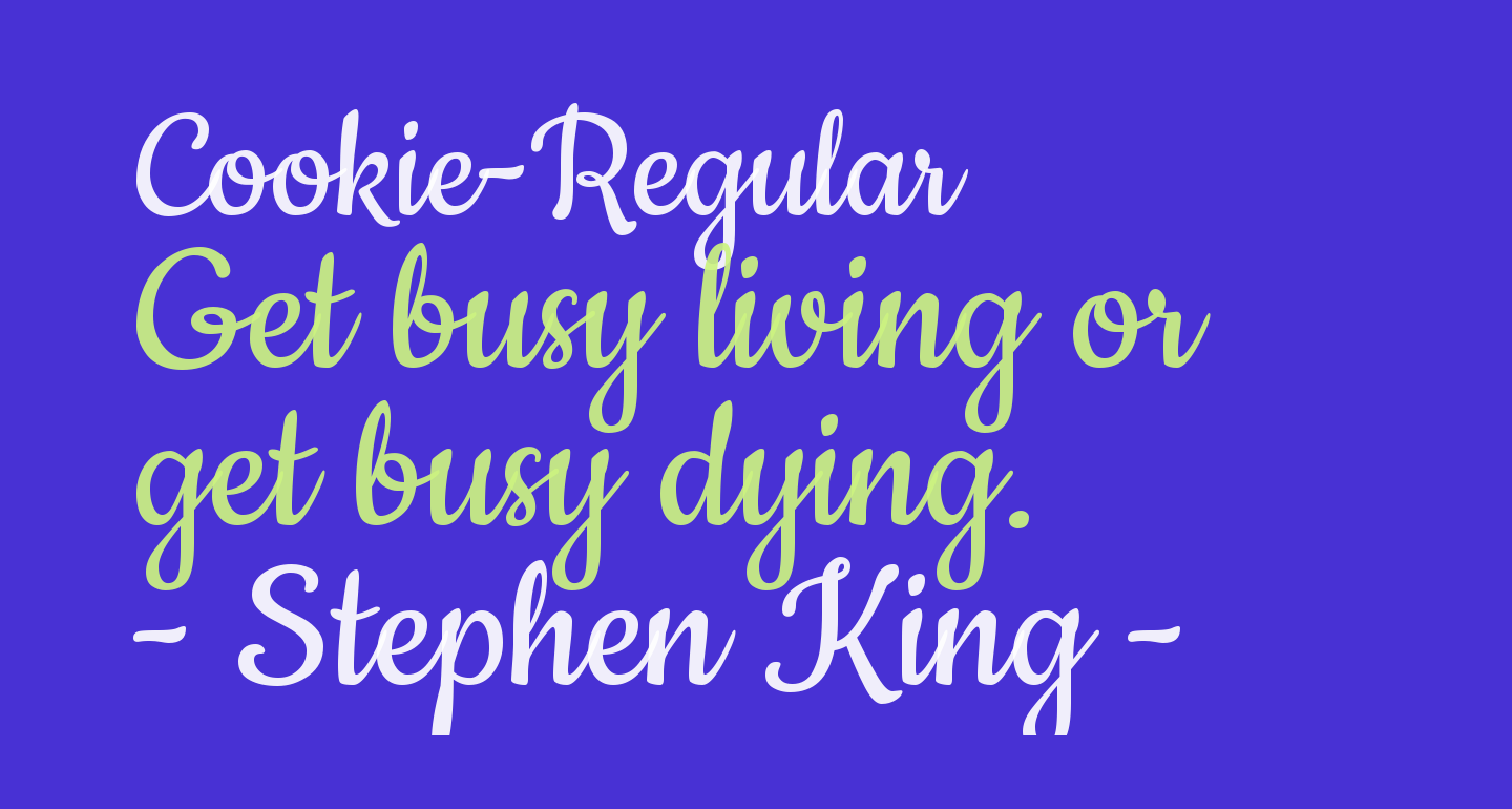 Cookie-Regular free Font - What Font Is