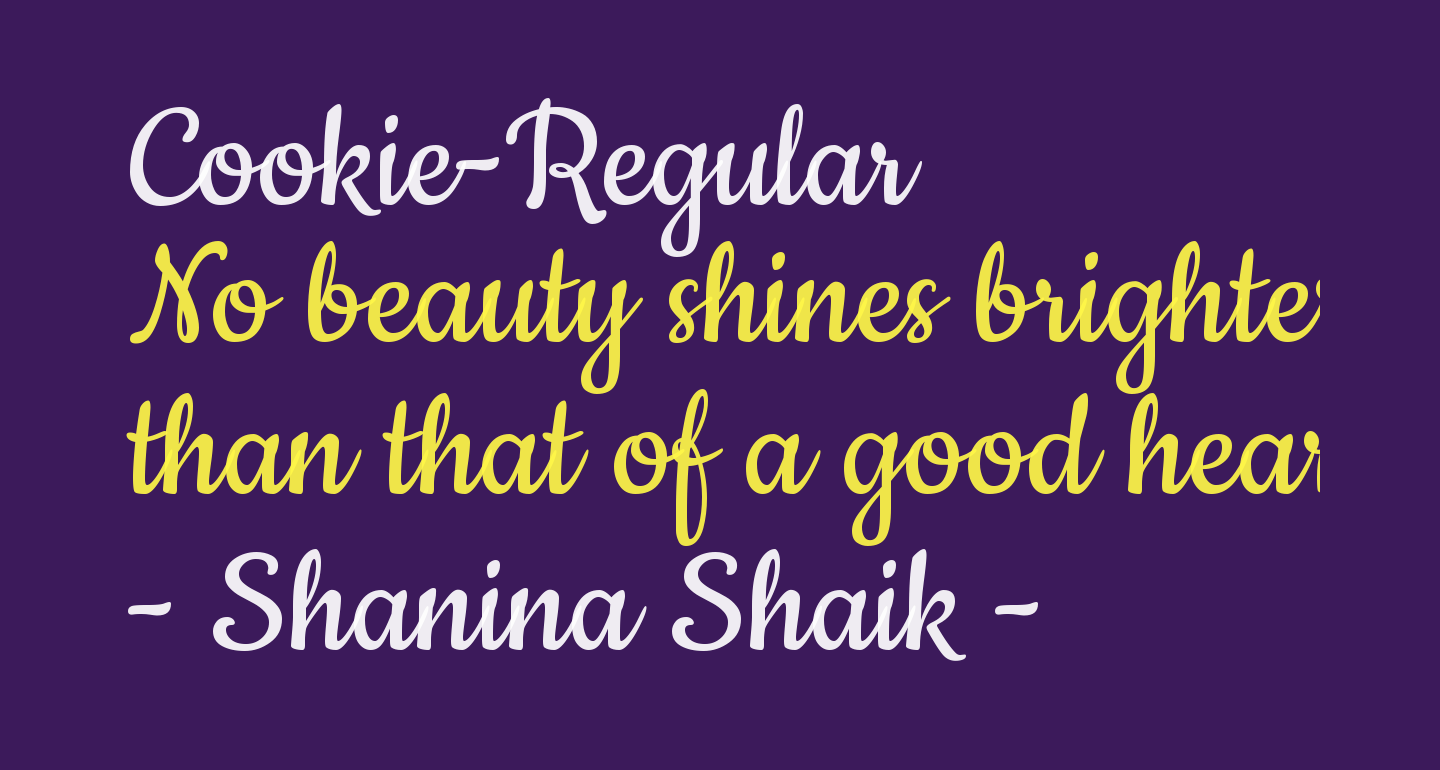 Cookie-Regular free Font - What Font Is