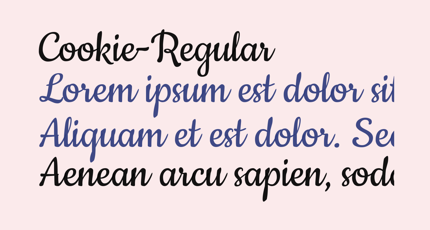 Cookie-Regular free Font - What Font Is