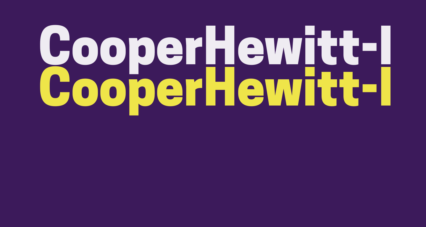 CooperHewitt-Heavy free Font - What Font Is