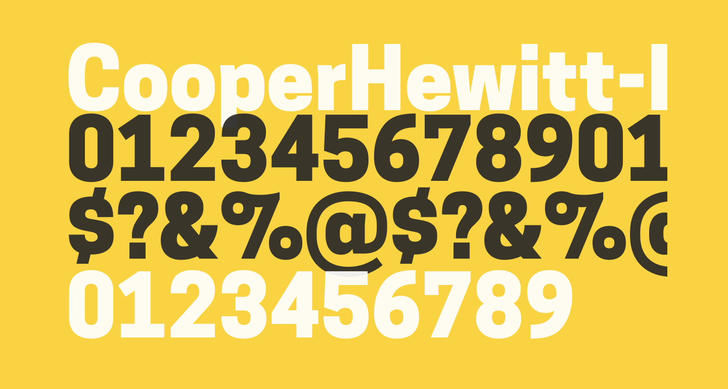 CooperHewitt-Heavy free Font - What Font Is