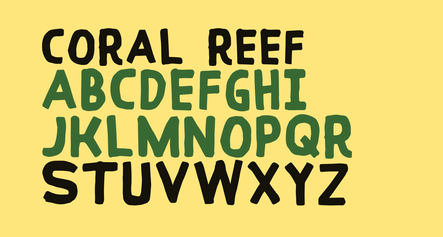 Coral Reef free Font - What Font Is