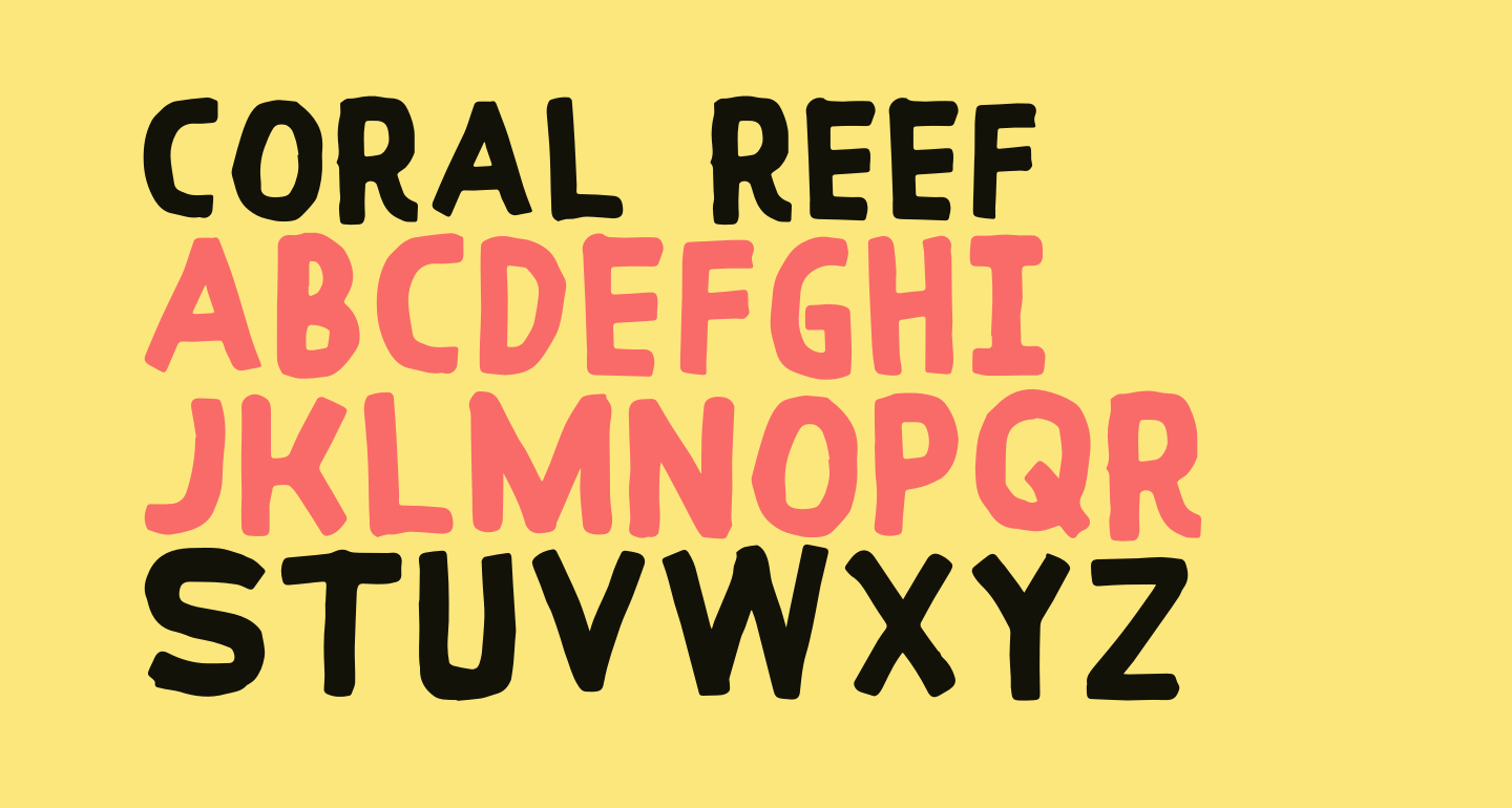 Coral Reef free Font - What Font Is