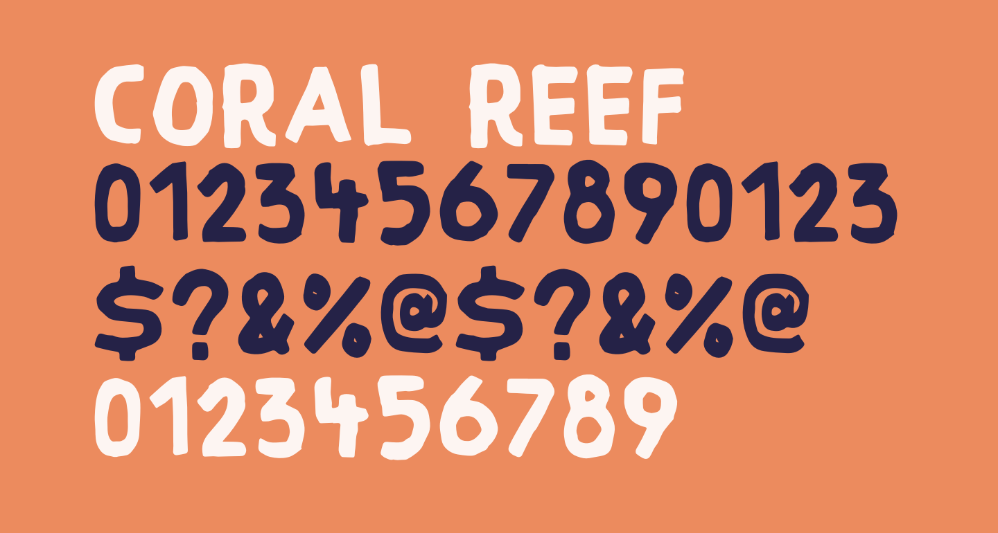 Coral Reef free Font - What Font Is