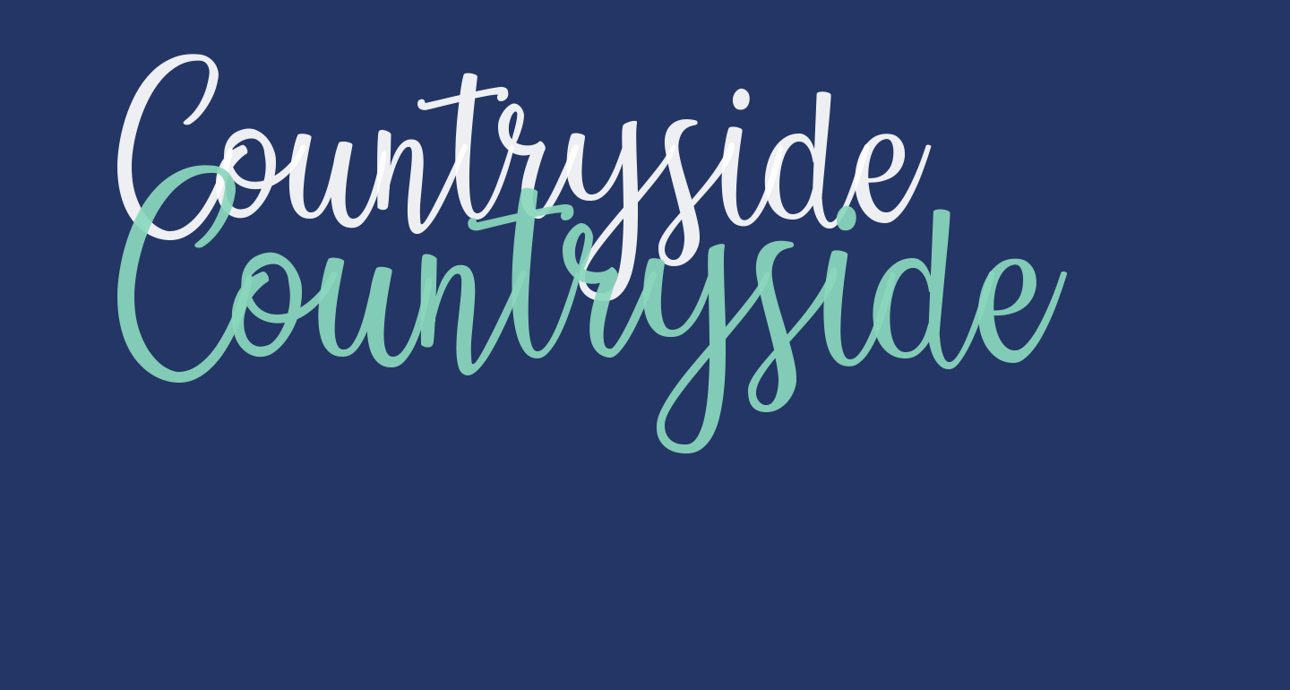 Countryside free Font - What Font Is