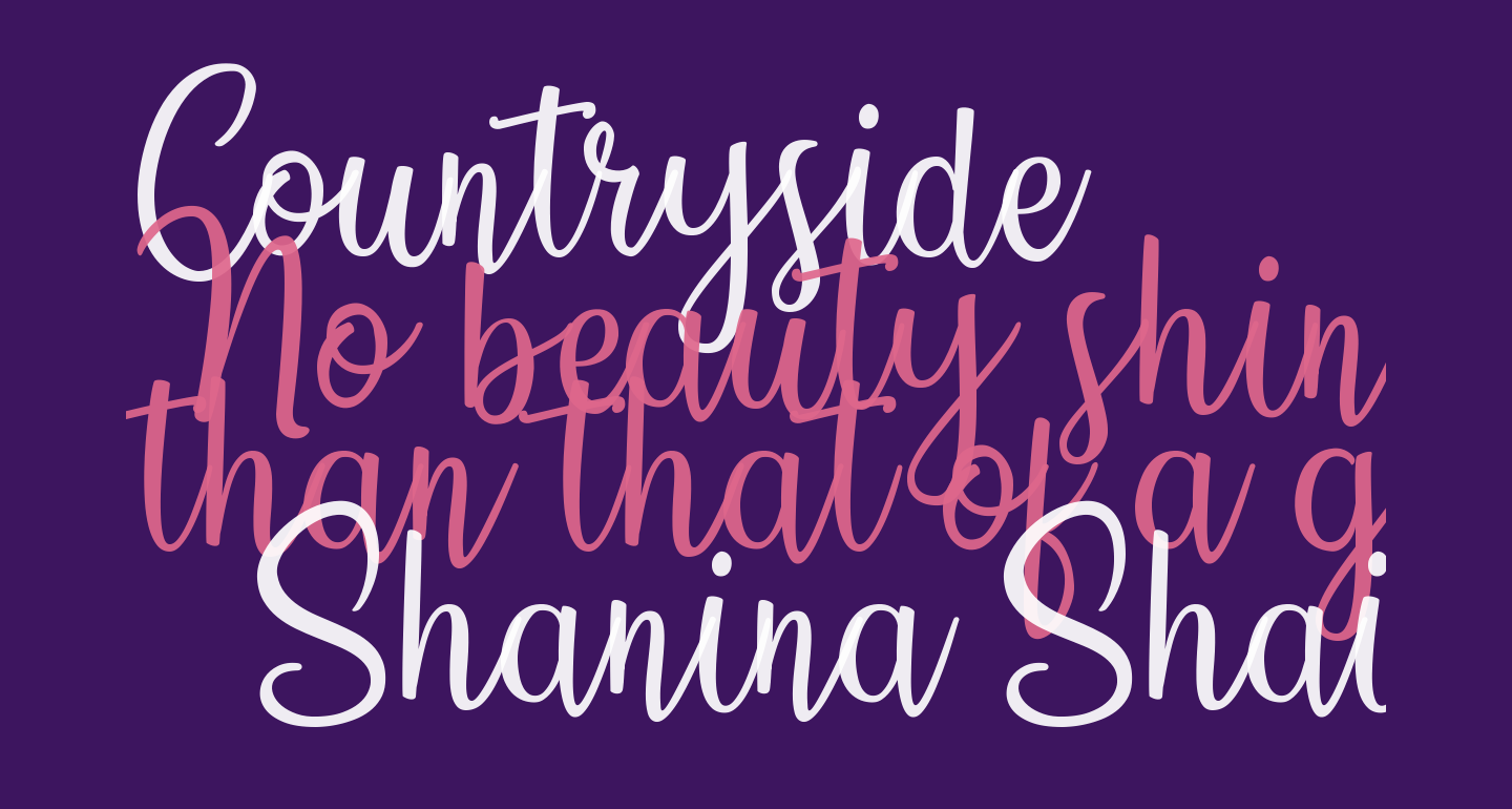 Countryside free Font - What Font Is