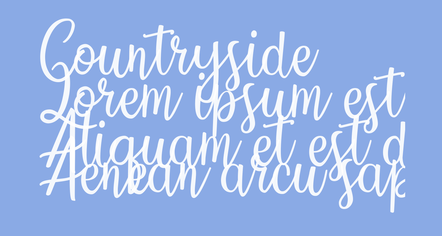 Countryside free Font - What Font Is