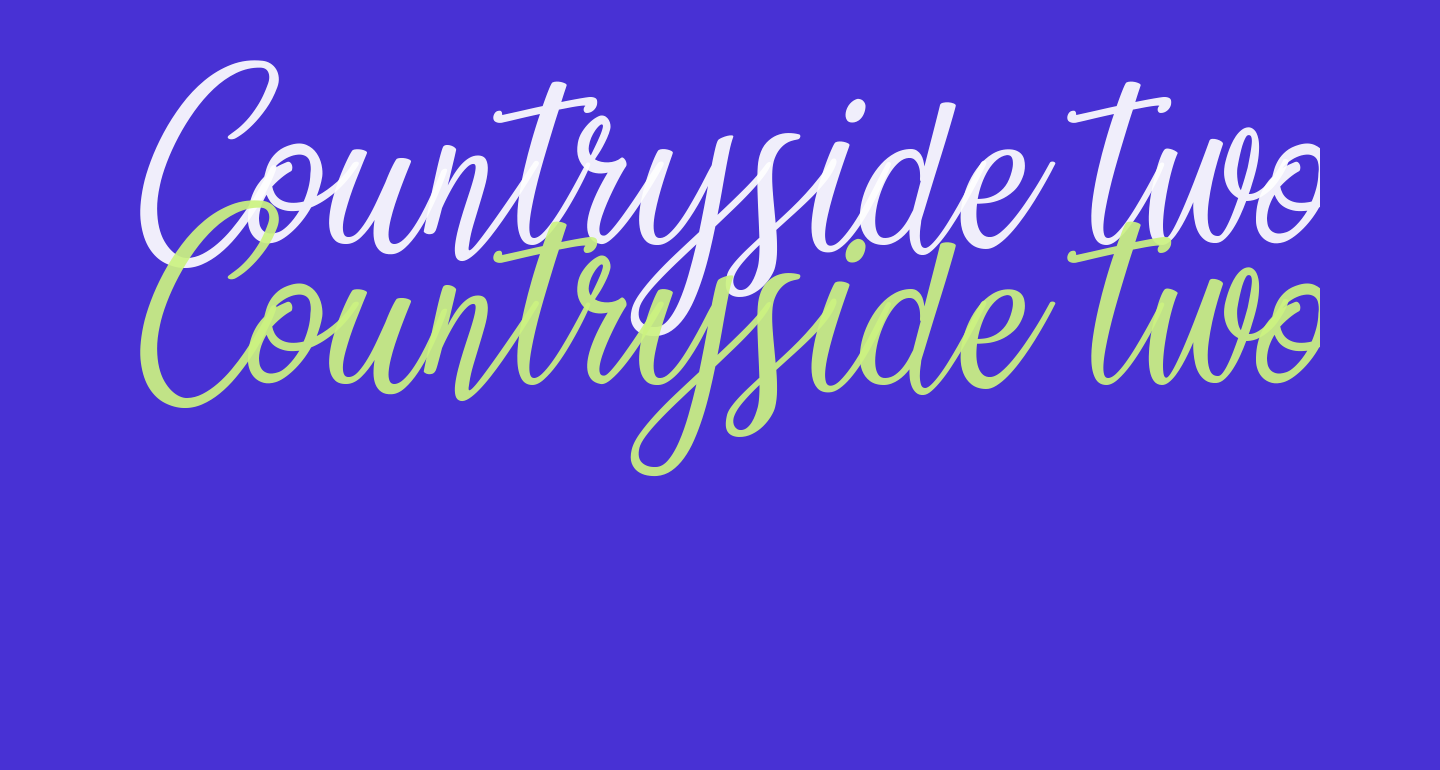 Countryside two free Font - What Font Is