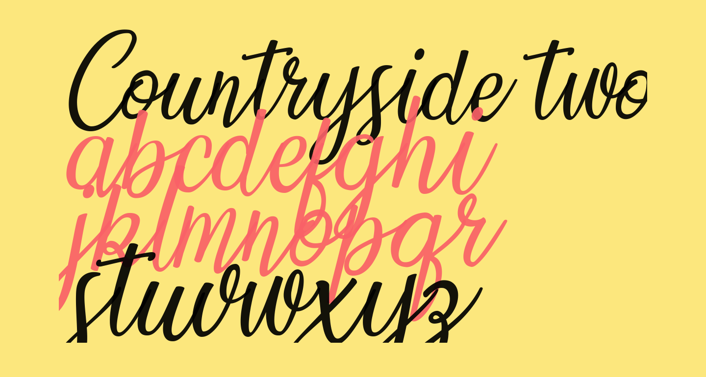 Countryside two free Font - What Font Is