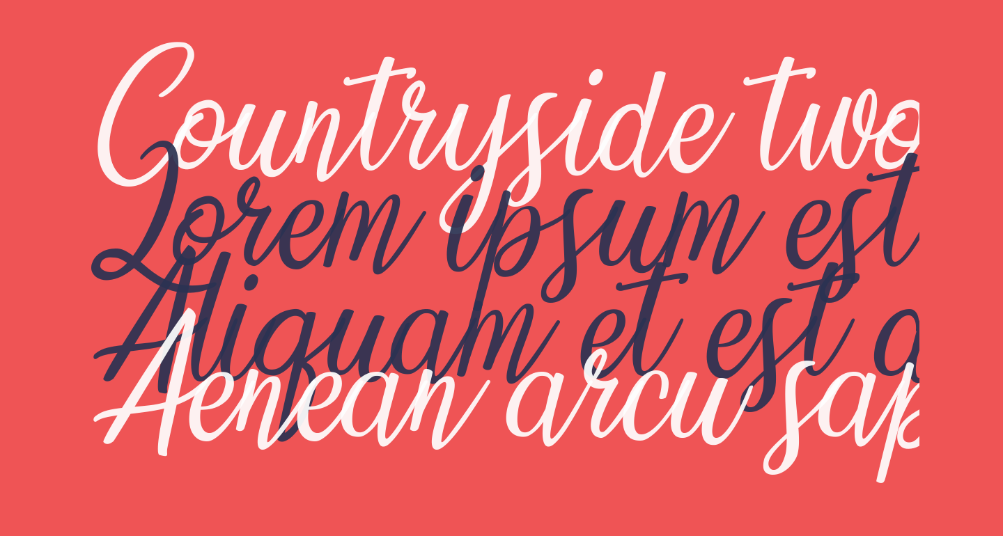 Countryside two free Font - What Font Is
