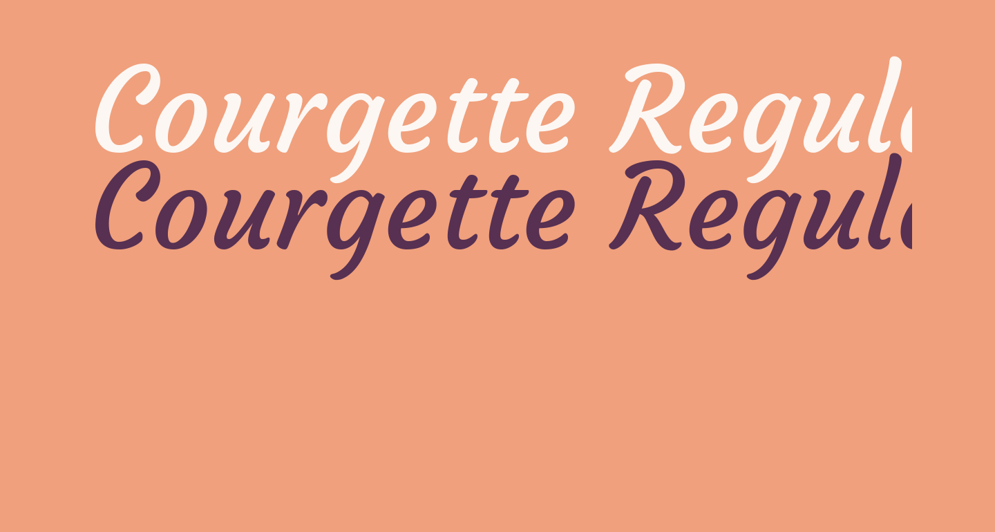 Courgette Regular free Font - What Font Is