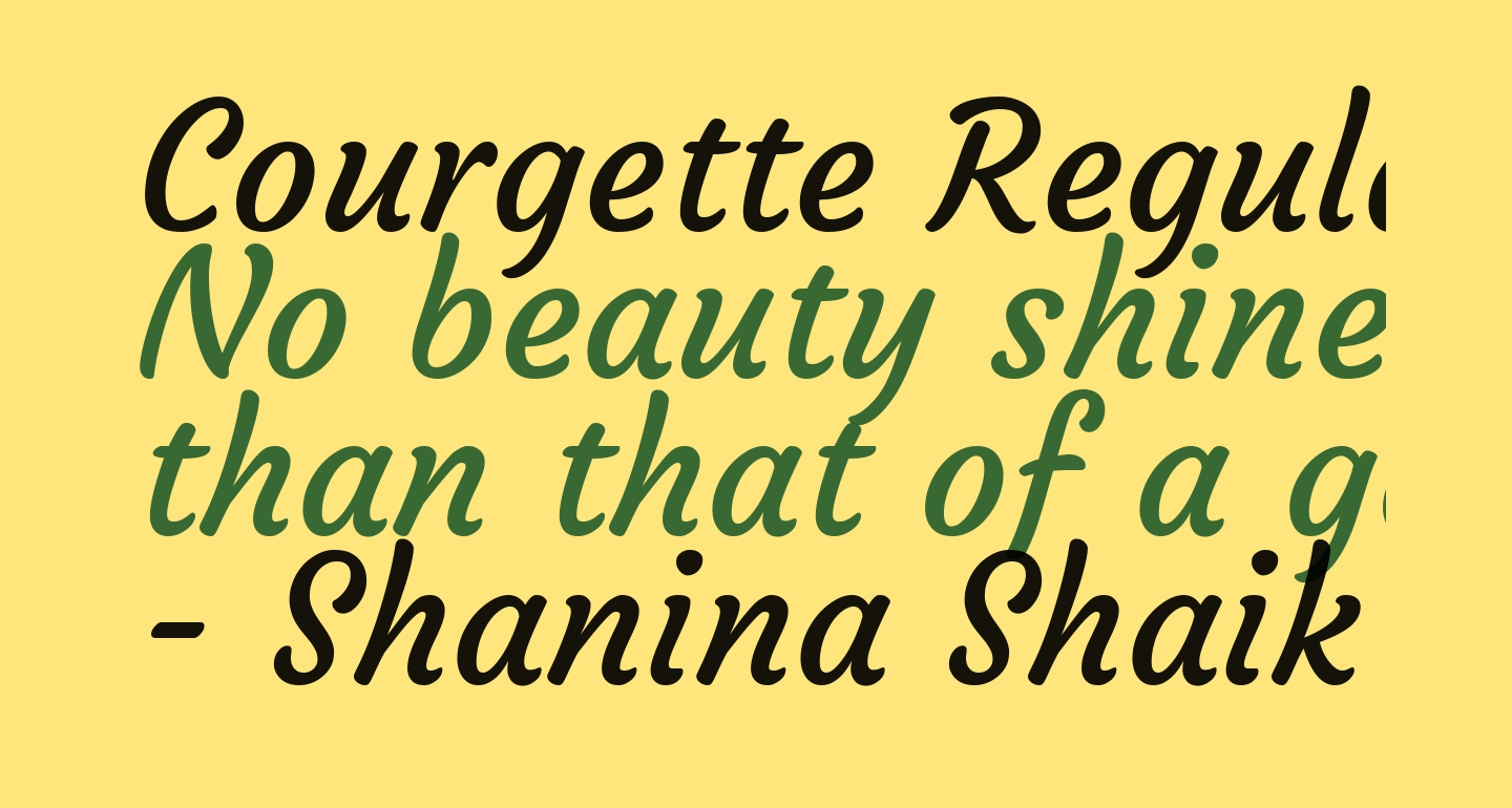 Courgette Regular free Font - What Font Is