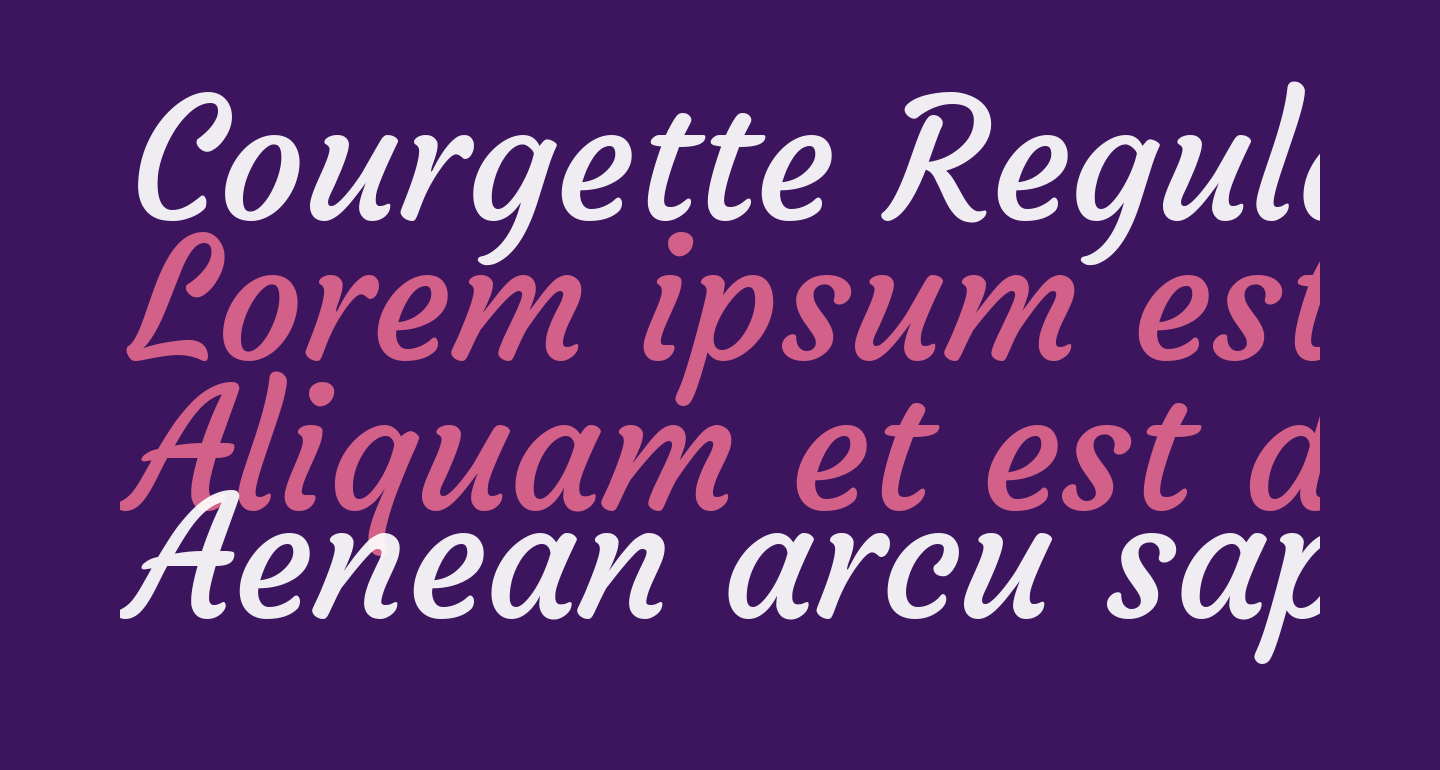 Courgette Regular free Font - What Font Is