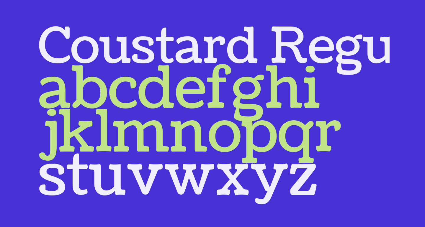 Coustard Regular free Font - What Font Is