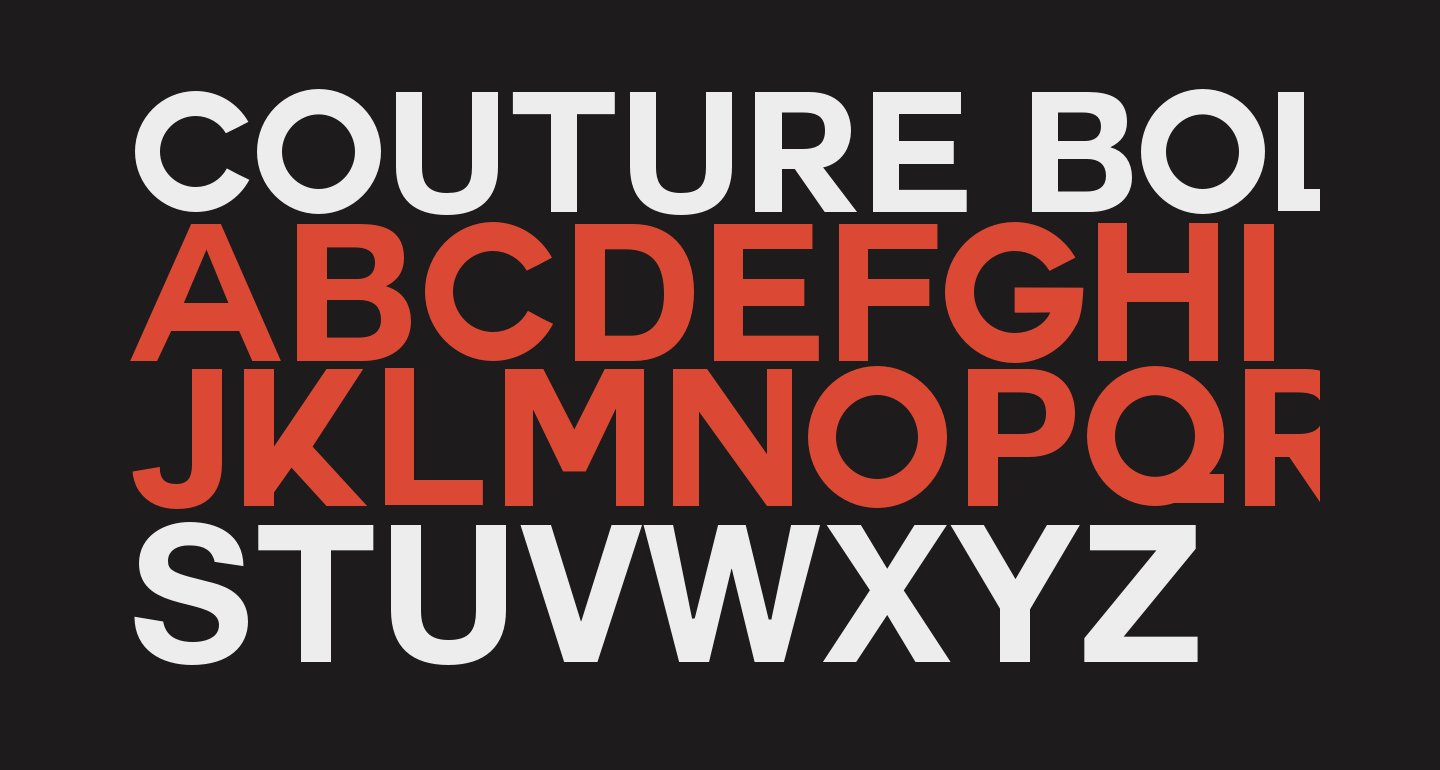 Couture-Bold free Font - What Font Is