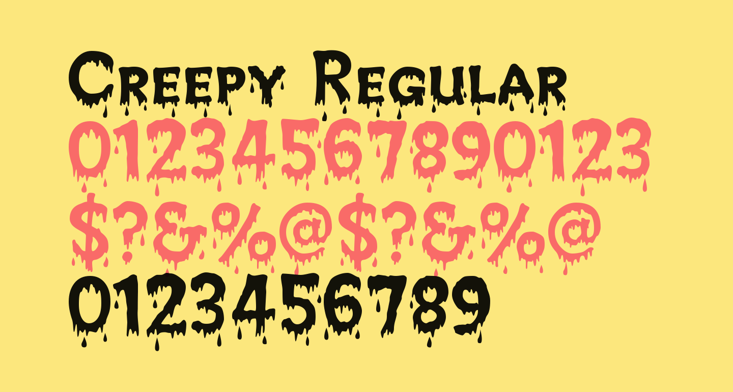 Creepy Regular free Font - What Font Is