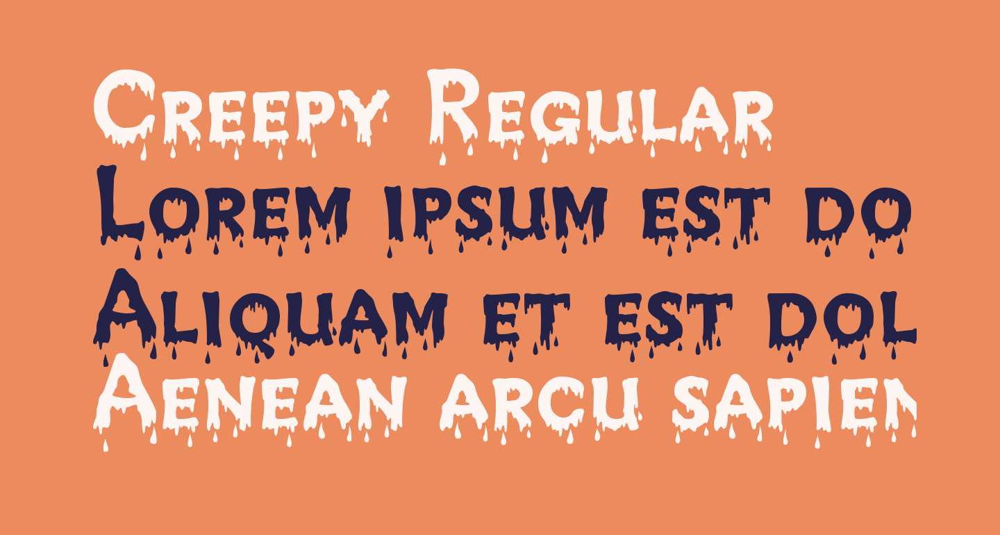 Creepy Regular free Font - What Font Is