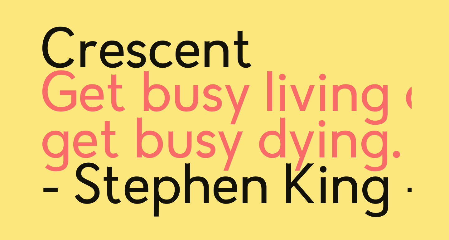 Crescent free Font - What Font Is