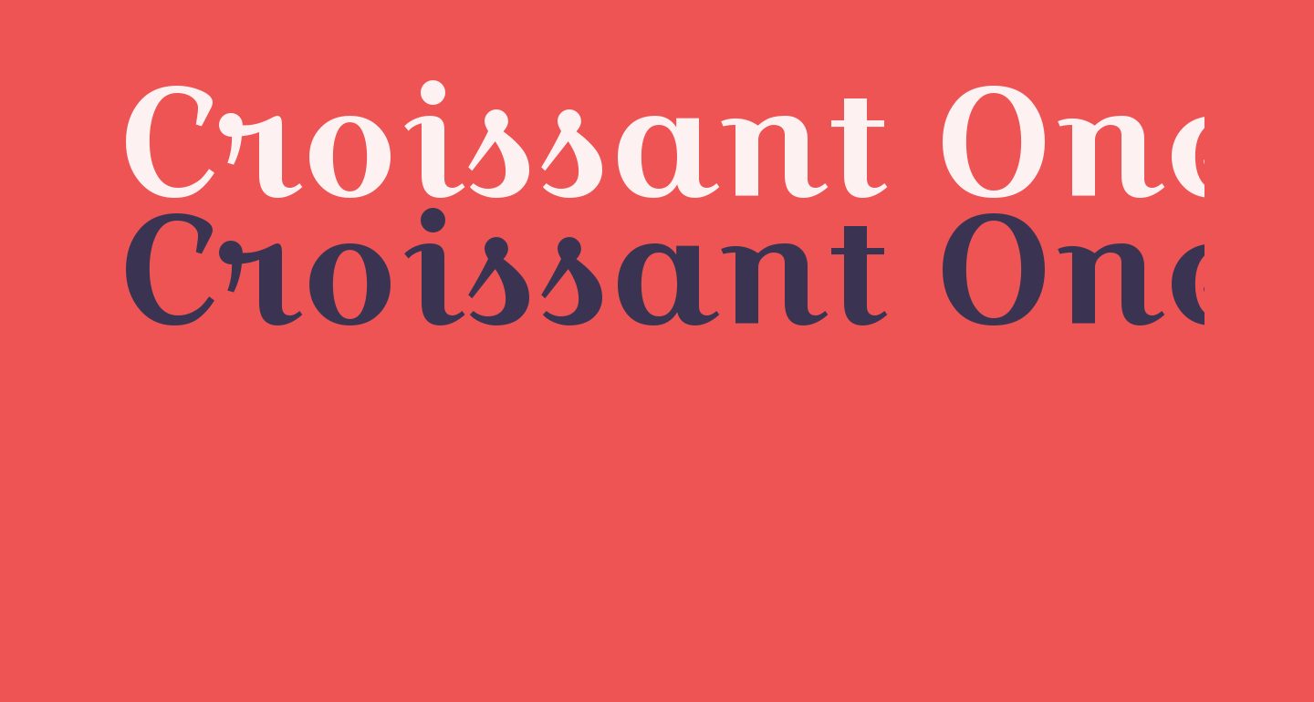 Croissant One free Font - What Font Is