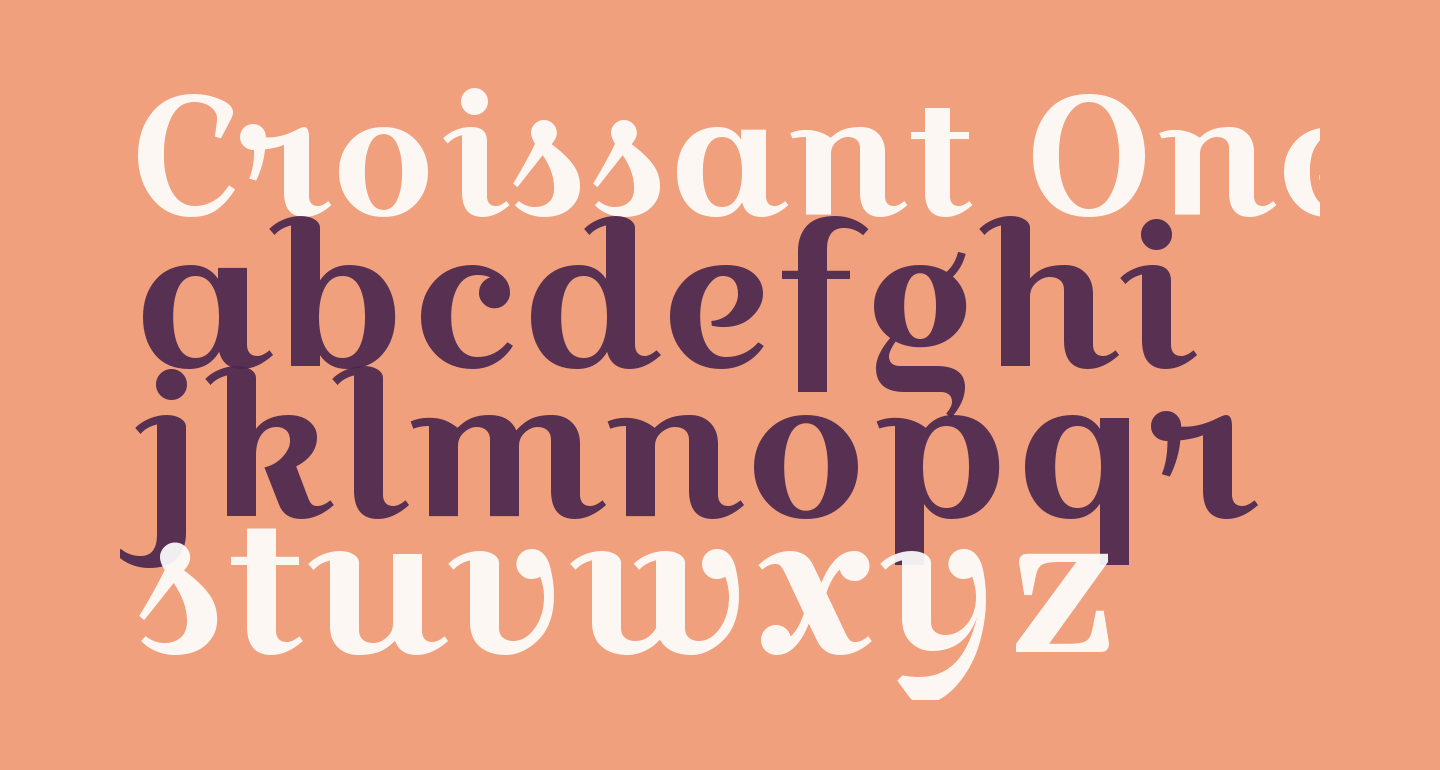 Croissant One free Font - What Font Is