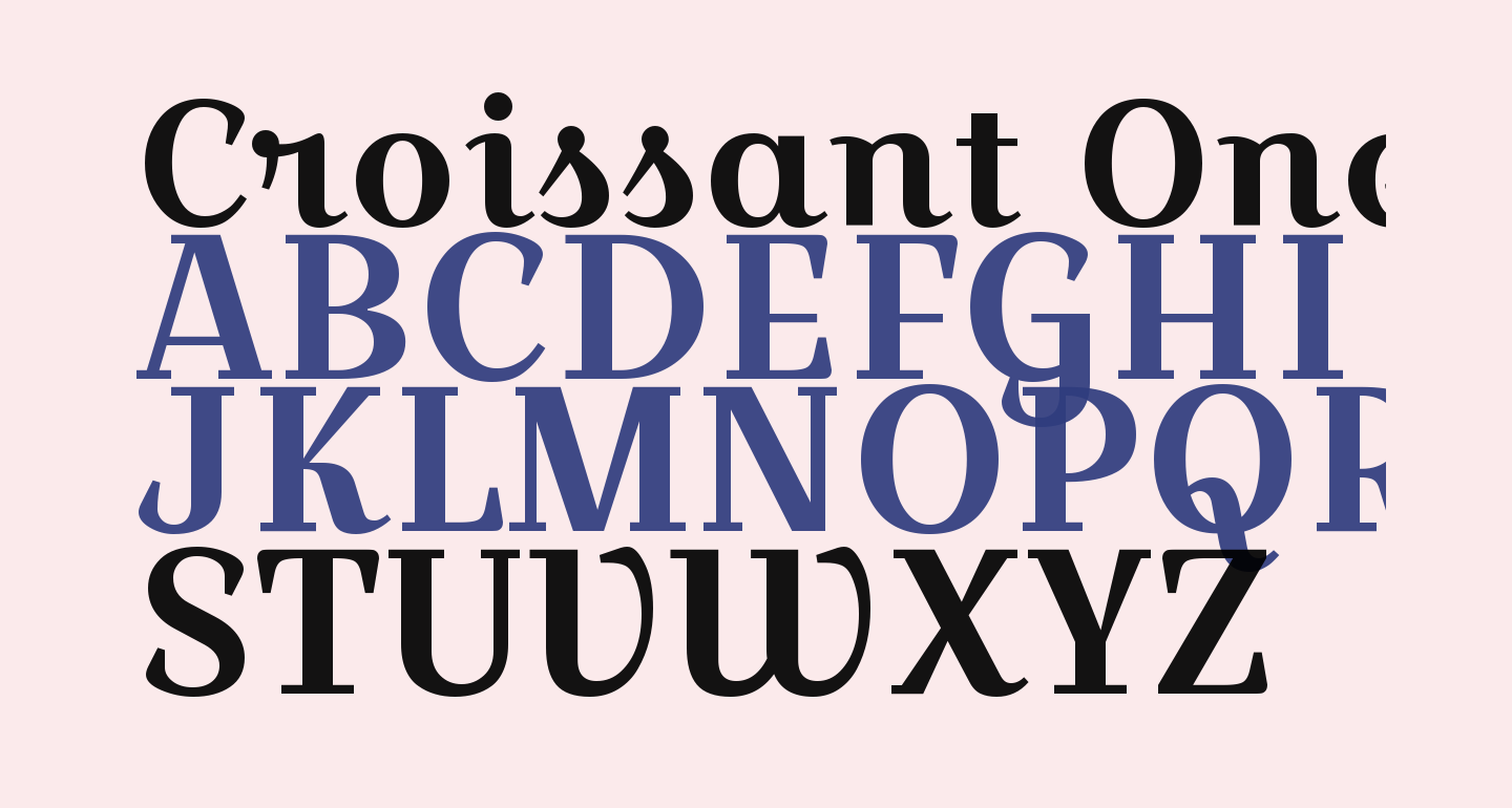 Croissant One free Font - What Font Is