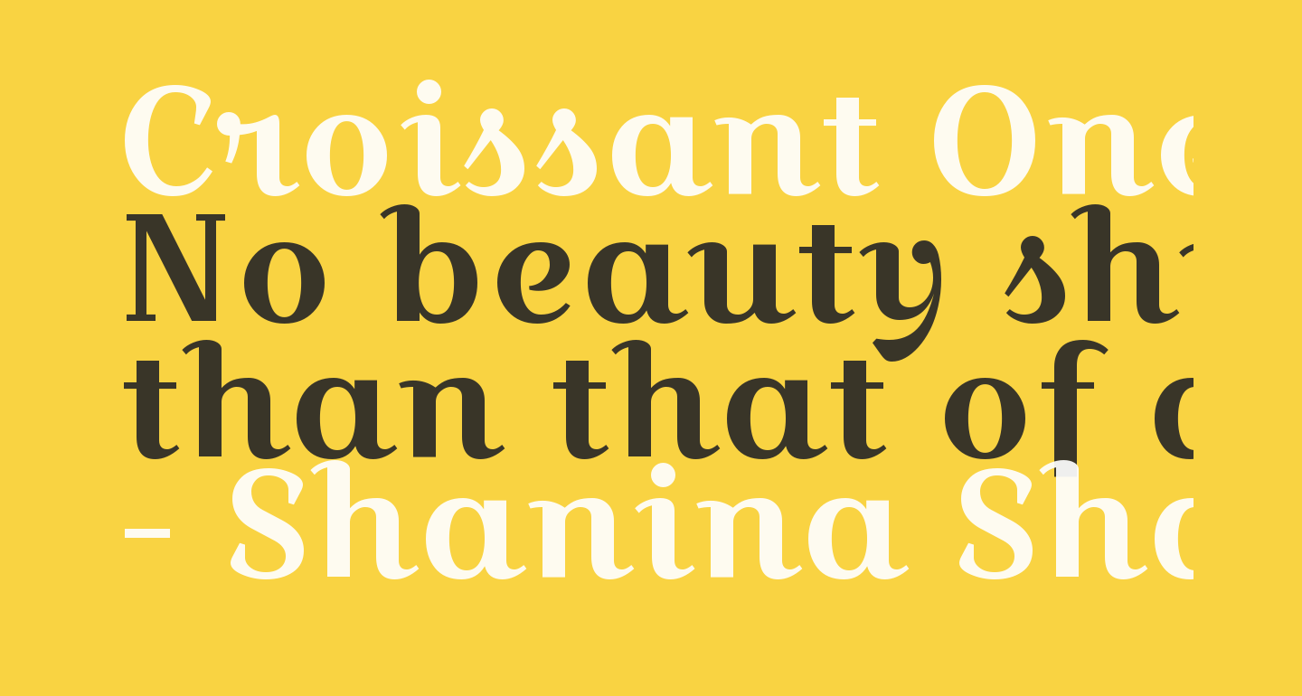 Croissant One free Font - What Font Is