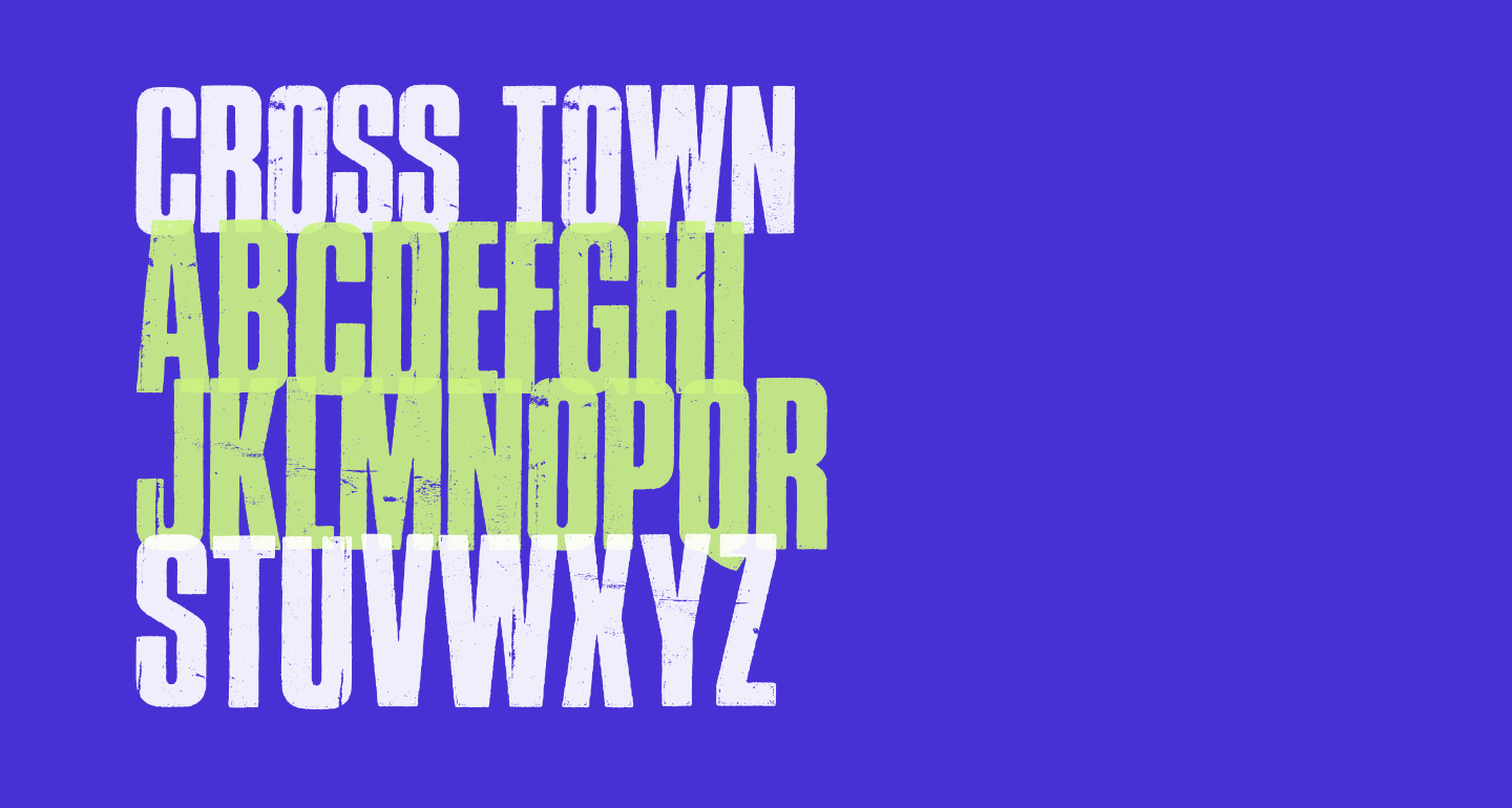 Cross Town free Font - What Font Is