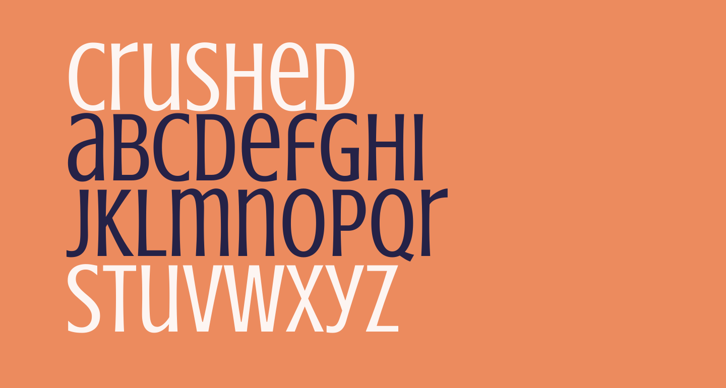Crushed free Font - What Font Is